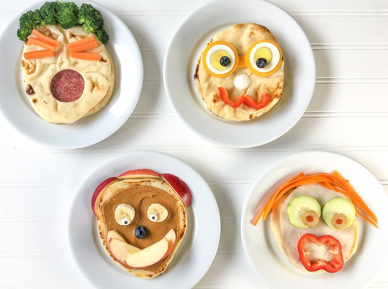 Easy Lunch Ideas Using Naan For Sandwiches Funny Faces La Jolla Mom Easy Lunch Ideas Using Naan For Sandwiches Funny Faces La Jolla Mom
